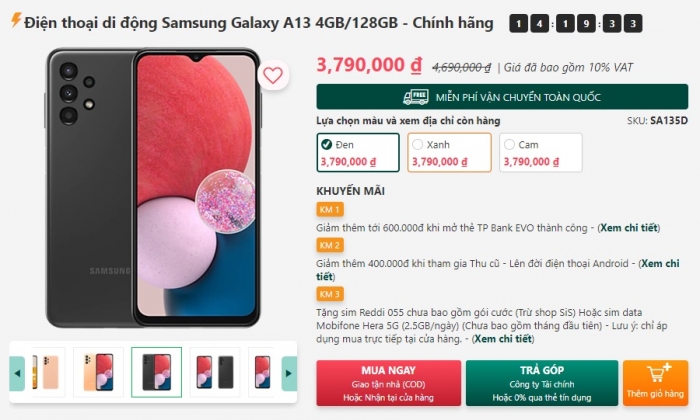 3 lý do khiến Samsung Galaxy A13 đáng mua nhất ở tầm giá ngang ngửa Nokia G21